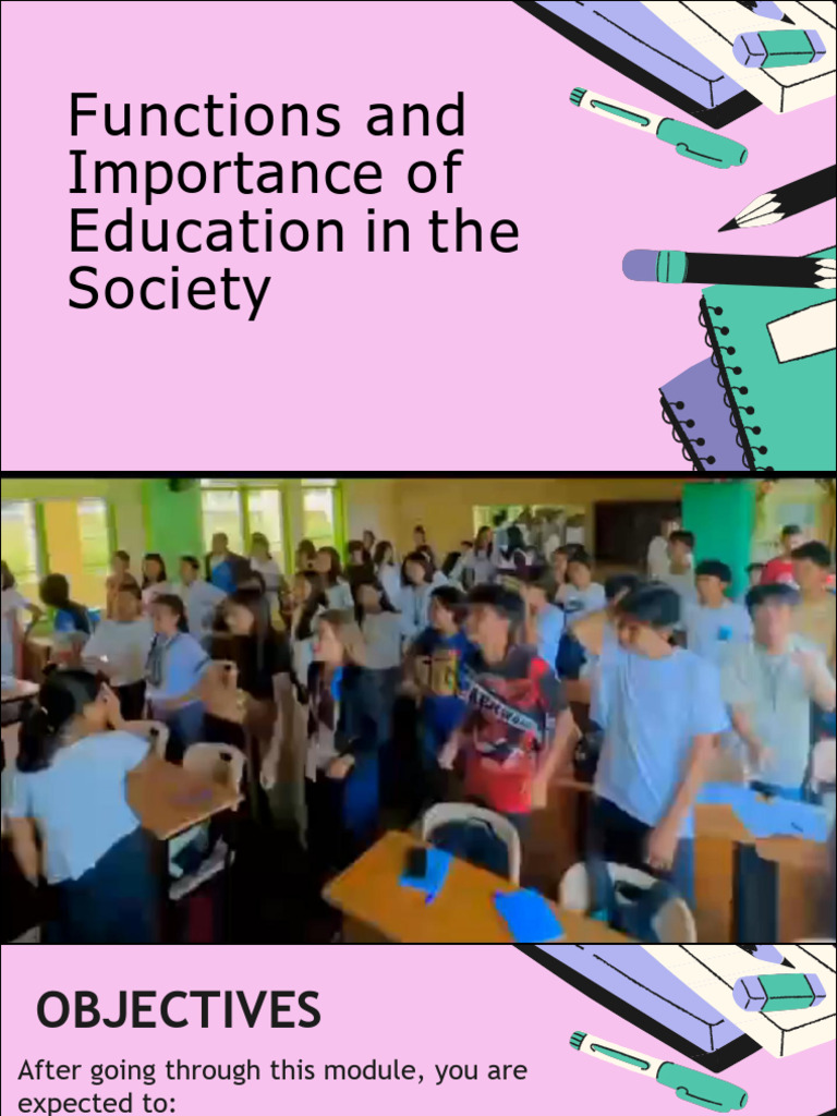 Functions and Importance of Education | PDF | Self Actualization ...
