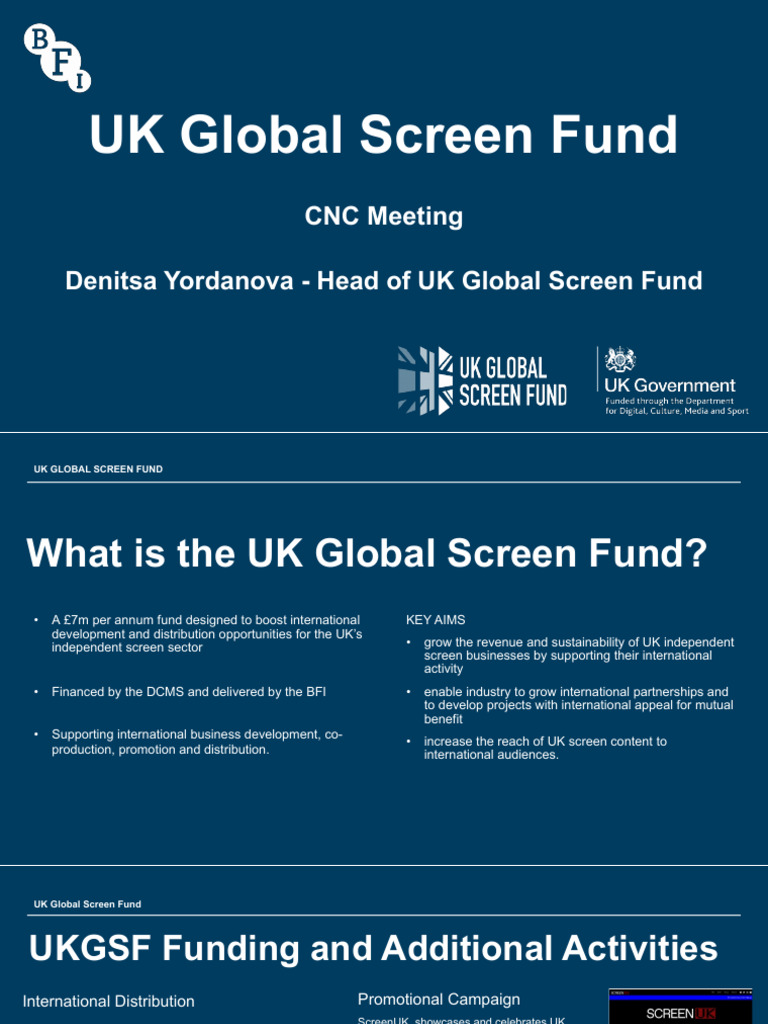 UK Global Screen Fund - Tax Reliefs | PDF | Economies