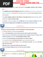 Ethiopia's Topography and Physiographic Divisions | PDF | Plateau ...