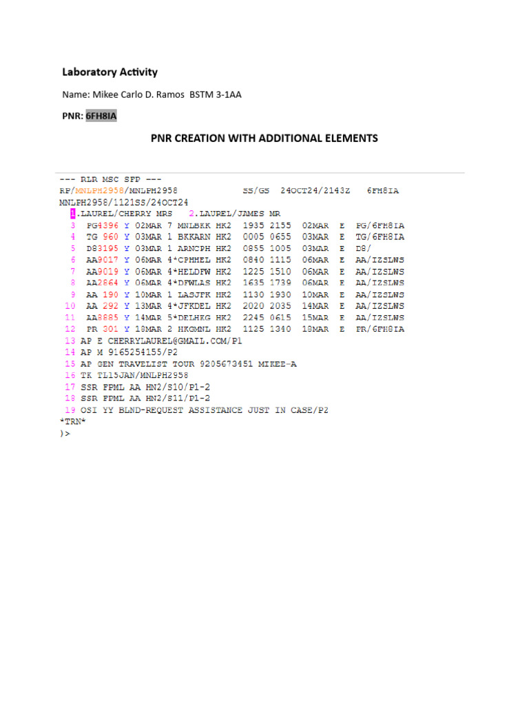 07 Laboratory Activity 1 - RAMOS | PDF