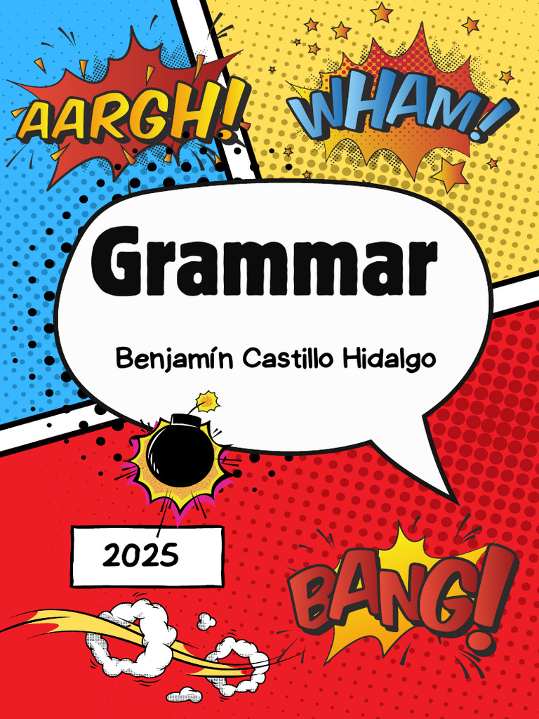 Documento A4 Portada de Proyecto Comic Creativo Colorido | PDF