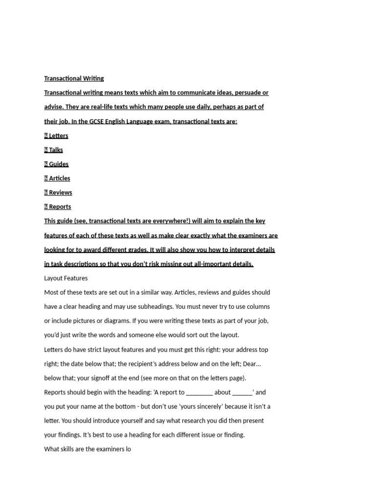transactional writing edexcel | PDF | Waste Management | Sustainability