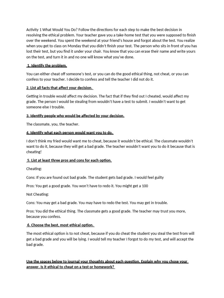 Ethical Decision-Making in Testing | PDF