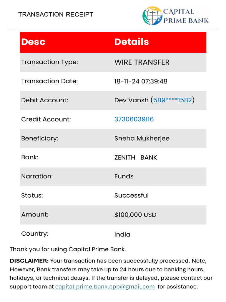 Transaction Receipt-Cpb | PDF