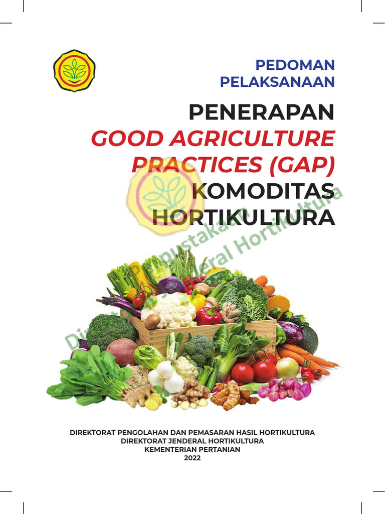 Pedoman Gap Horti Dari Kementan | PDF