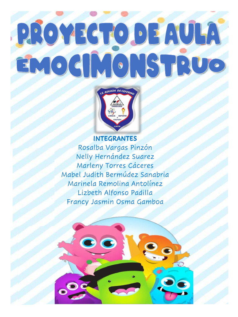 Actividades Emocionales con Monstruos en Escuela | PDF