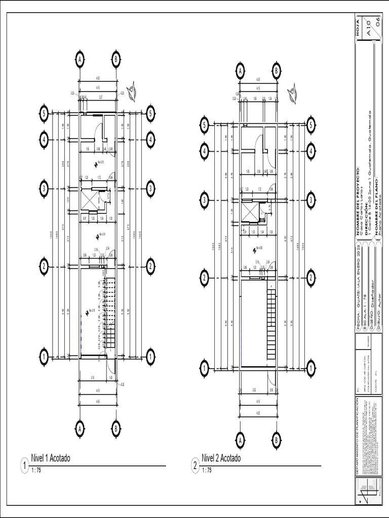 Plano Constructivo Casa Larios | PDF