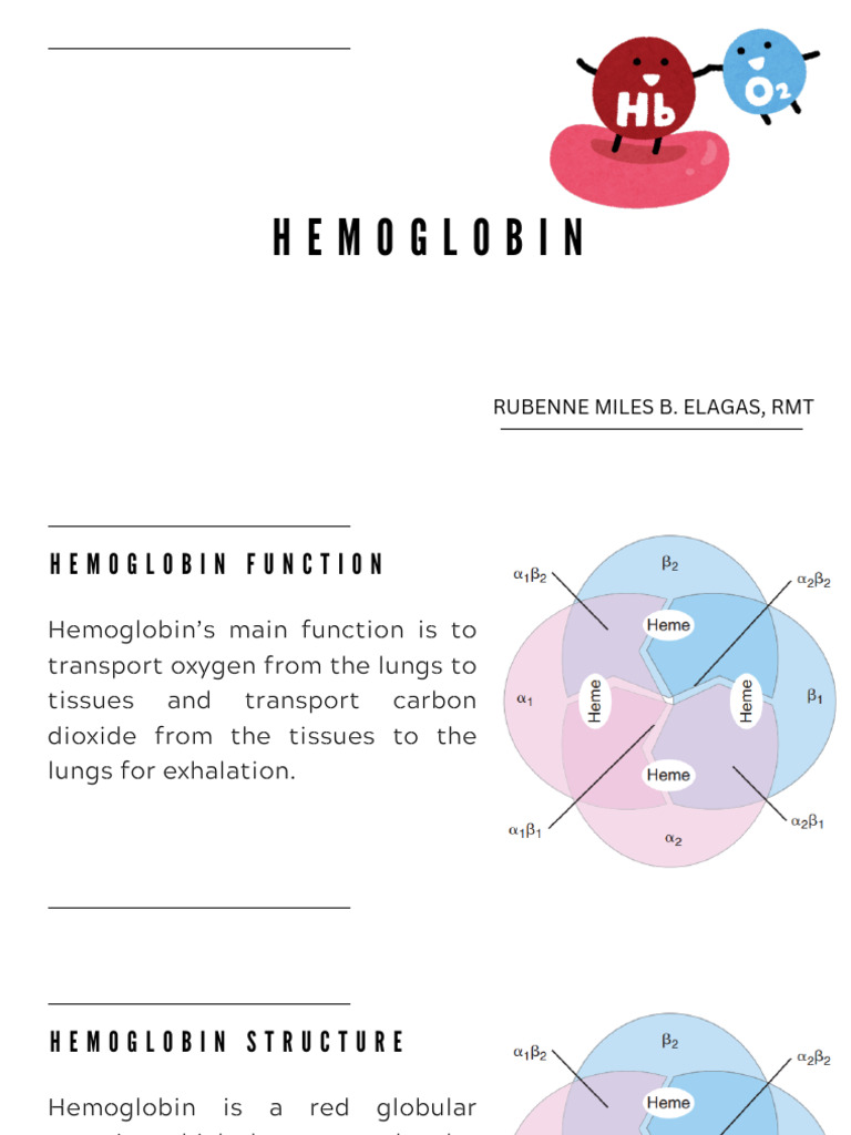 Week 4 - Hematology Lecture | PDF | Hemoglobin | Hematology