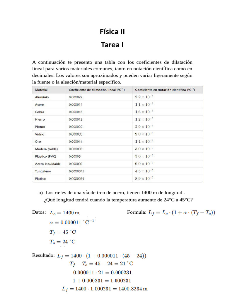 Tarea I de FÃ - Sica II | PDF