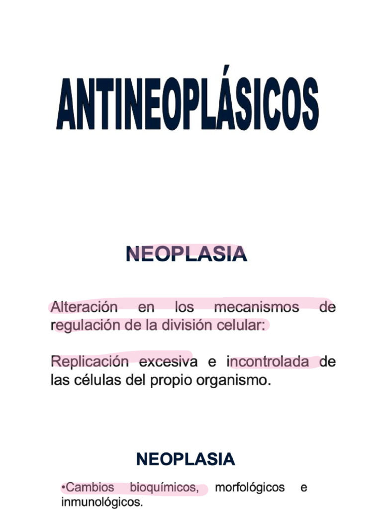 Antineoplásicos.pptx | PDF