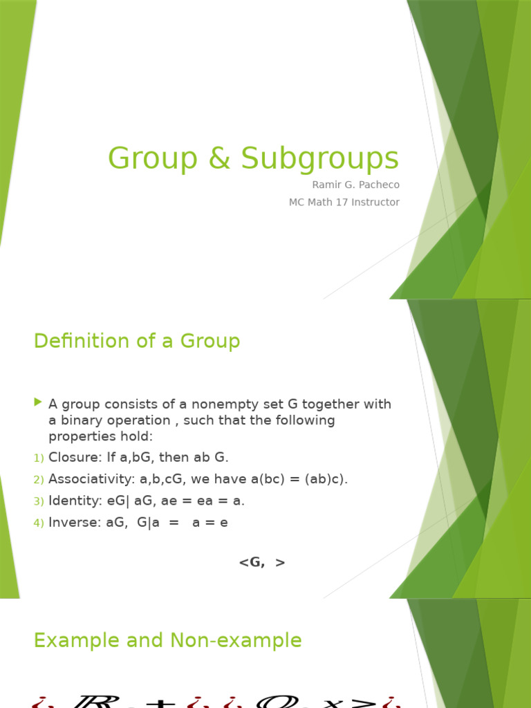Group Subgroups | PDF