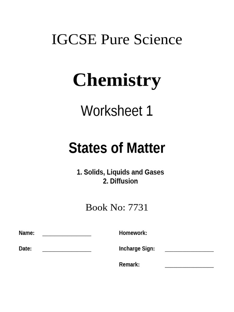 7731 States of Matter | PDF