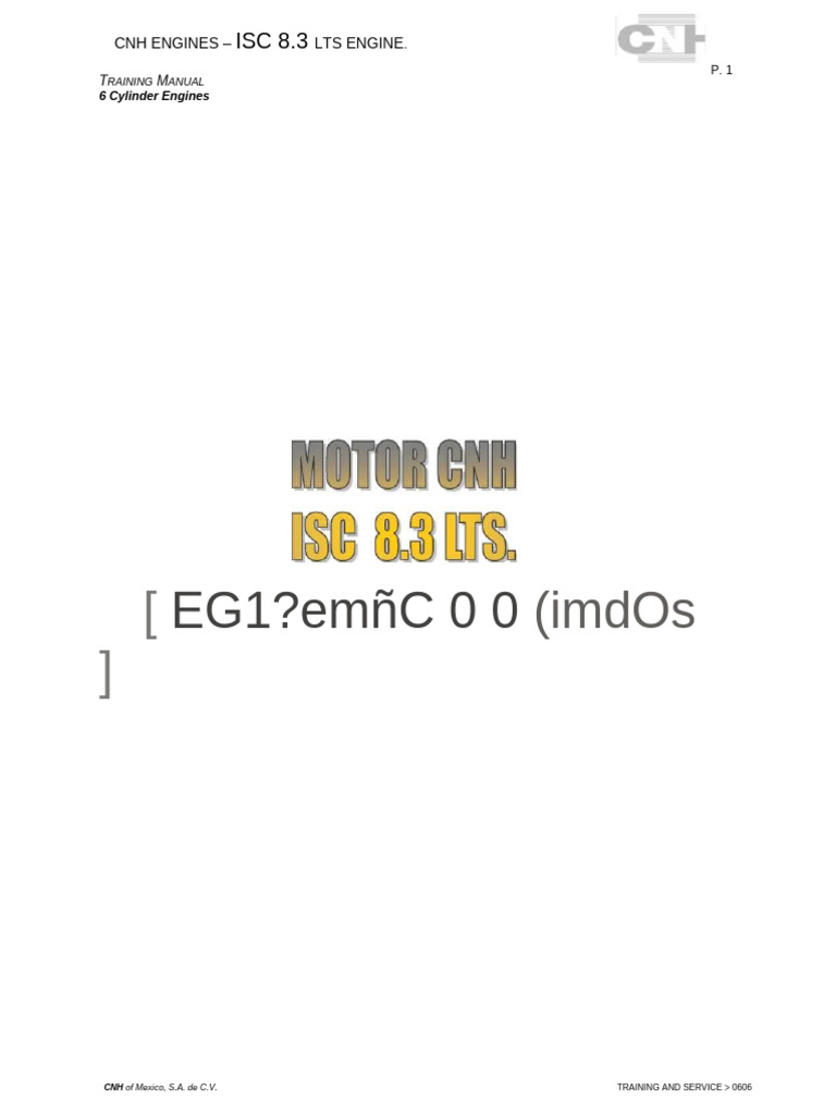 ISC 8.3 LTS Engine Training Manual | PDF | Fuel Injection | Pump