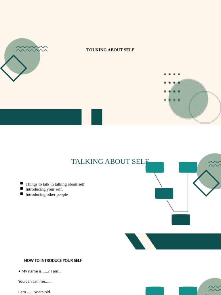 Talking About Self | PDF