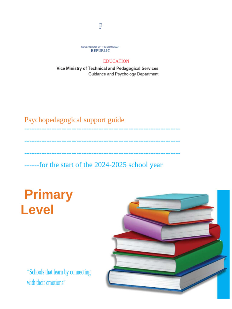 Psychopedagogical Support Guide Primary Level 2024-2025 | PDF ...