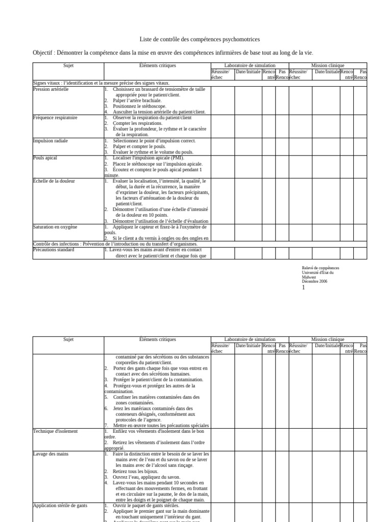 Compétences infirmières essentielles | PDF | Tension artérielle | Pouls