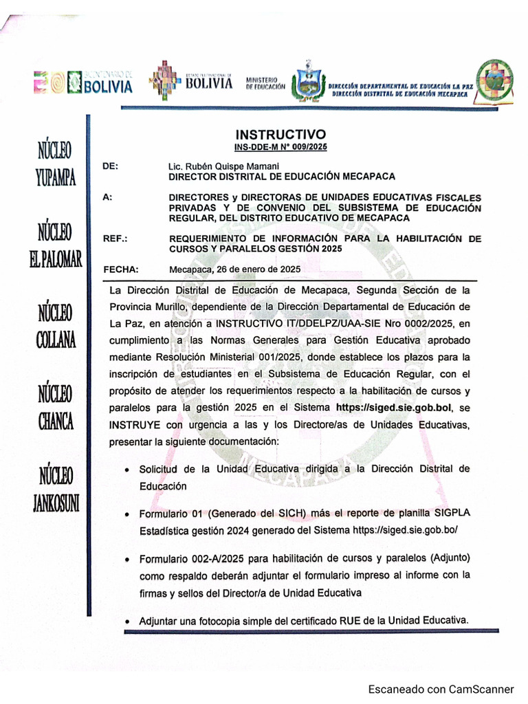 INSTRUC- 9 HABI- CURSO PARALELO | PDF