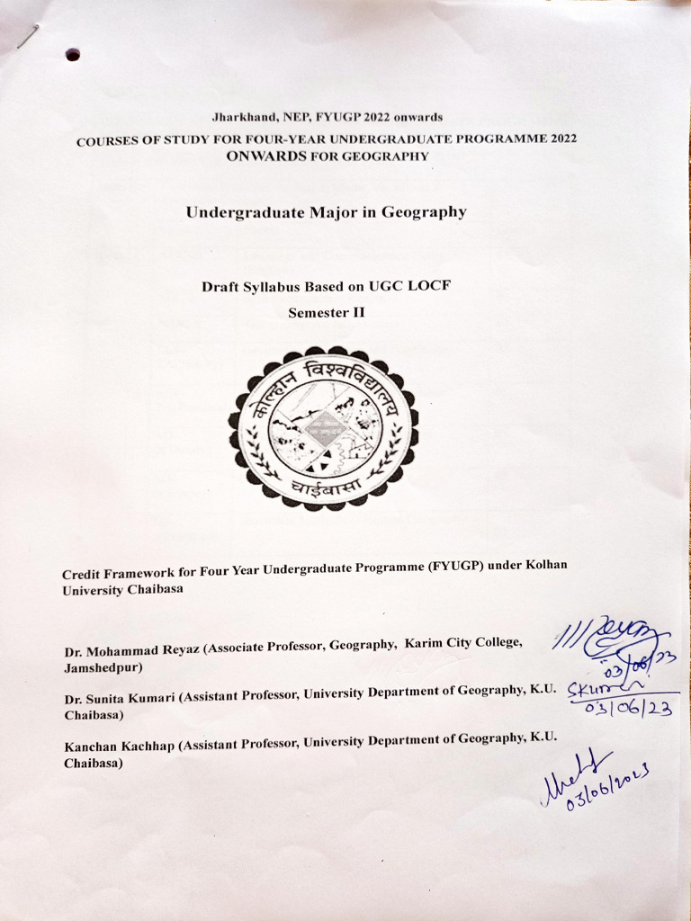 Geography MJ-2 MJ-3 | PDF