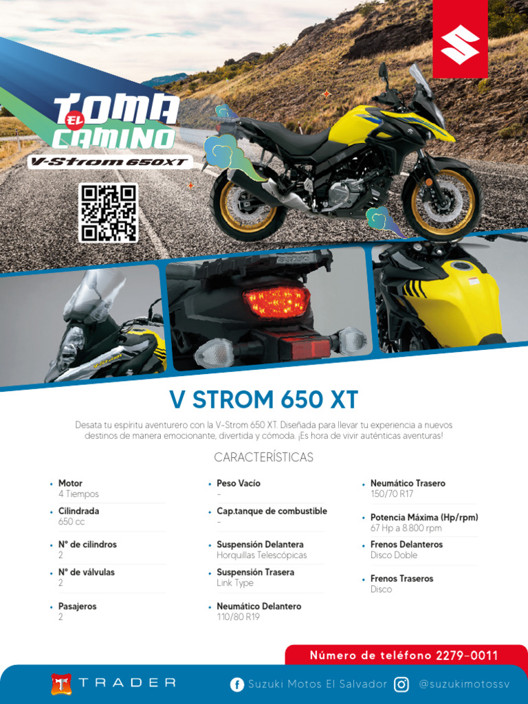 Fichas Tecnica V STROM 650 XT | PDF