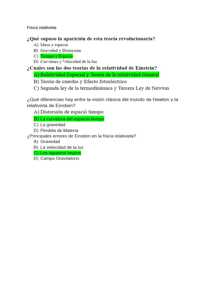 Introducción a la Física Relativista | PDF