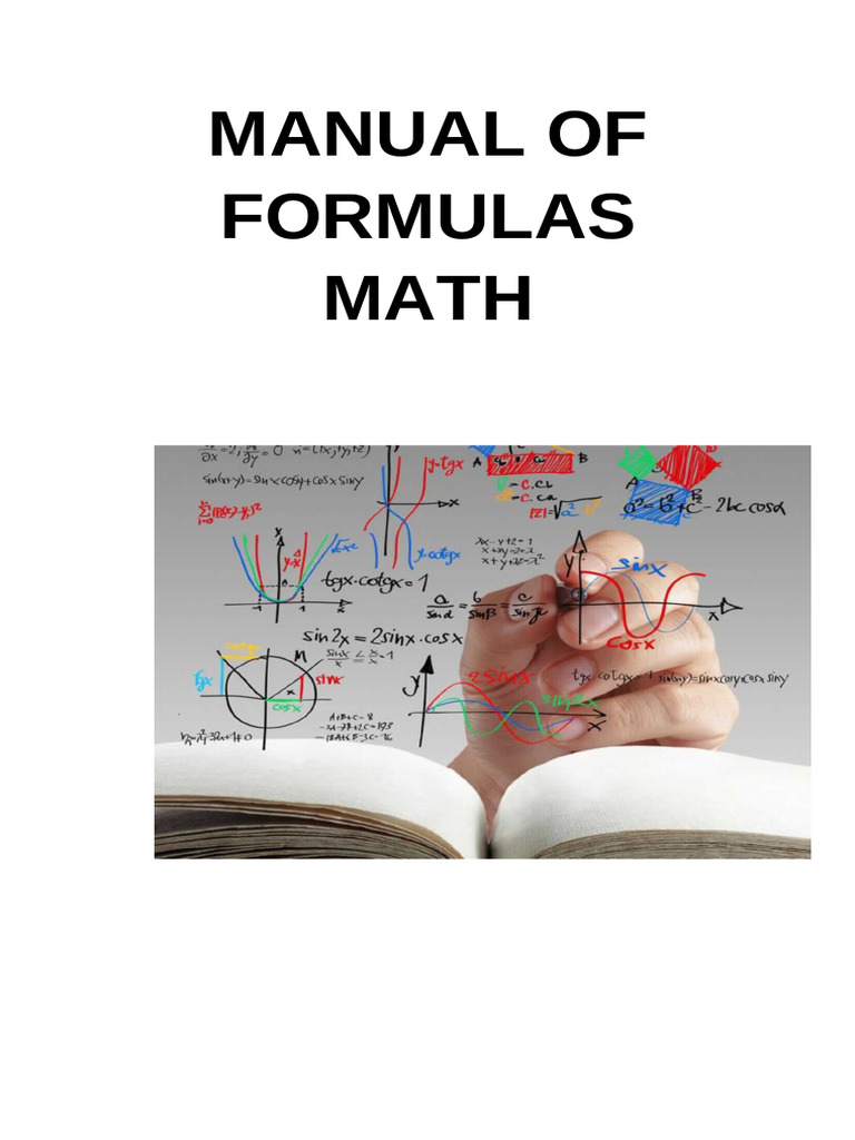 Manual of Mathematical Formulas | PDF | Trigonometric Functions | Combinatorics