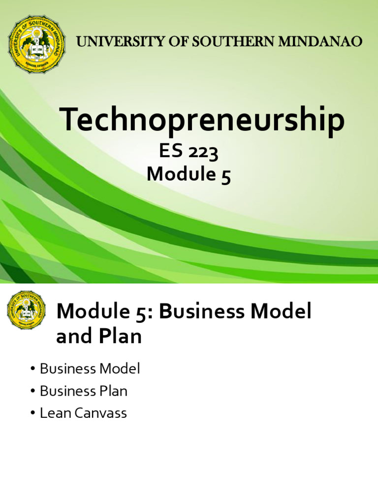 Module 5 ES 223 | PDF | Business Model | Software As A Service