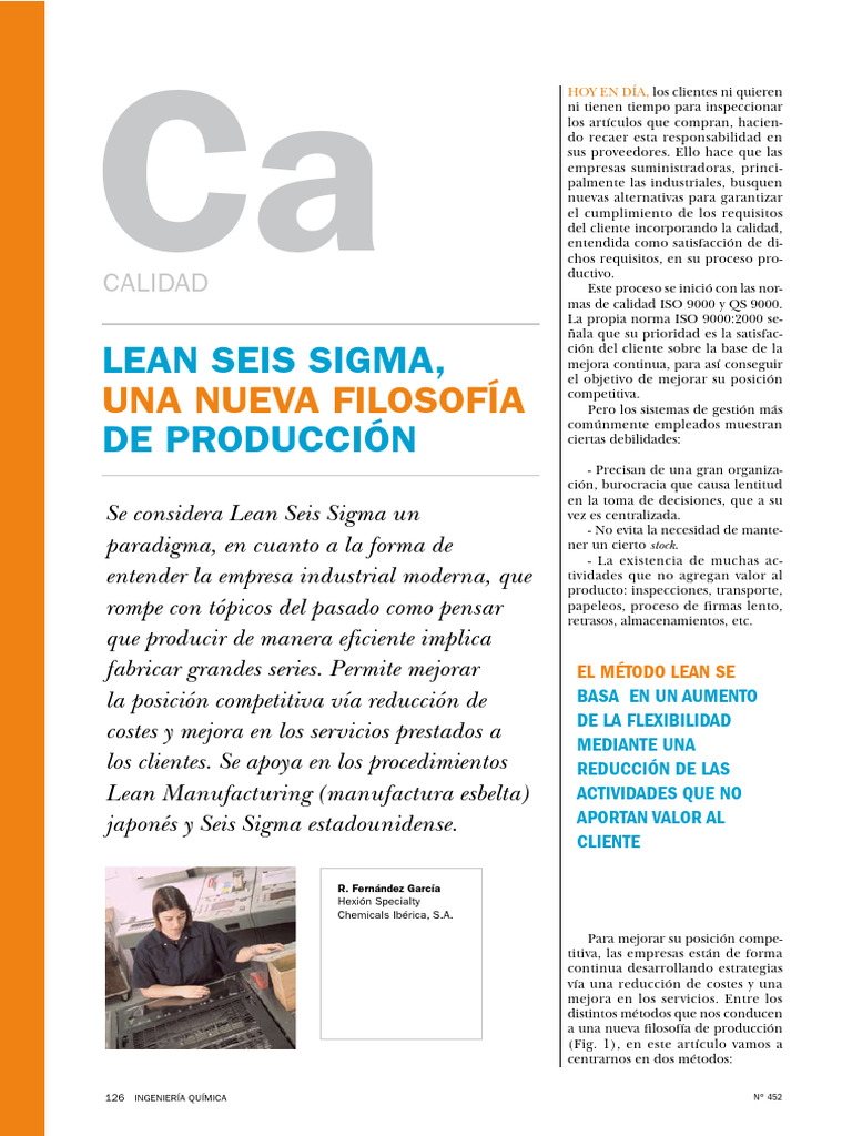 Articulo Filosofia Lean | PDF | Lean Manufacturing | Six Sigma