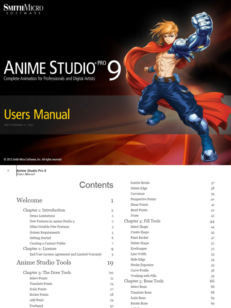 Anime Studio Pro 9 User Manual | PDF | 64 Bit Computing | License
