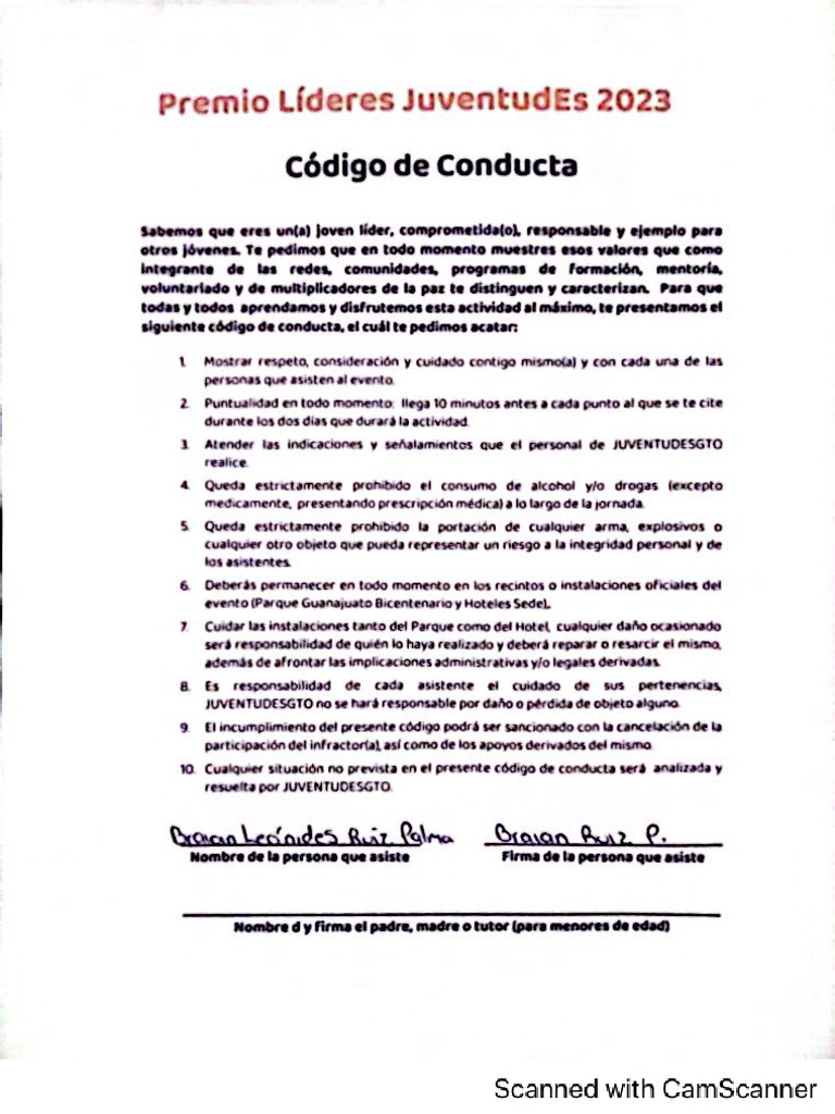 código de conducta | PDF