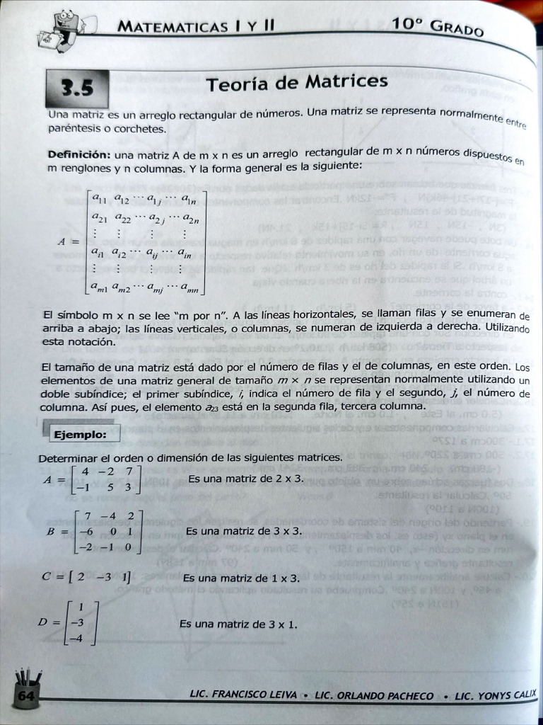 Teoría de Matrices | PDF