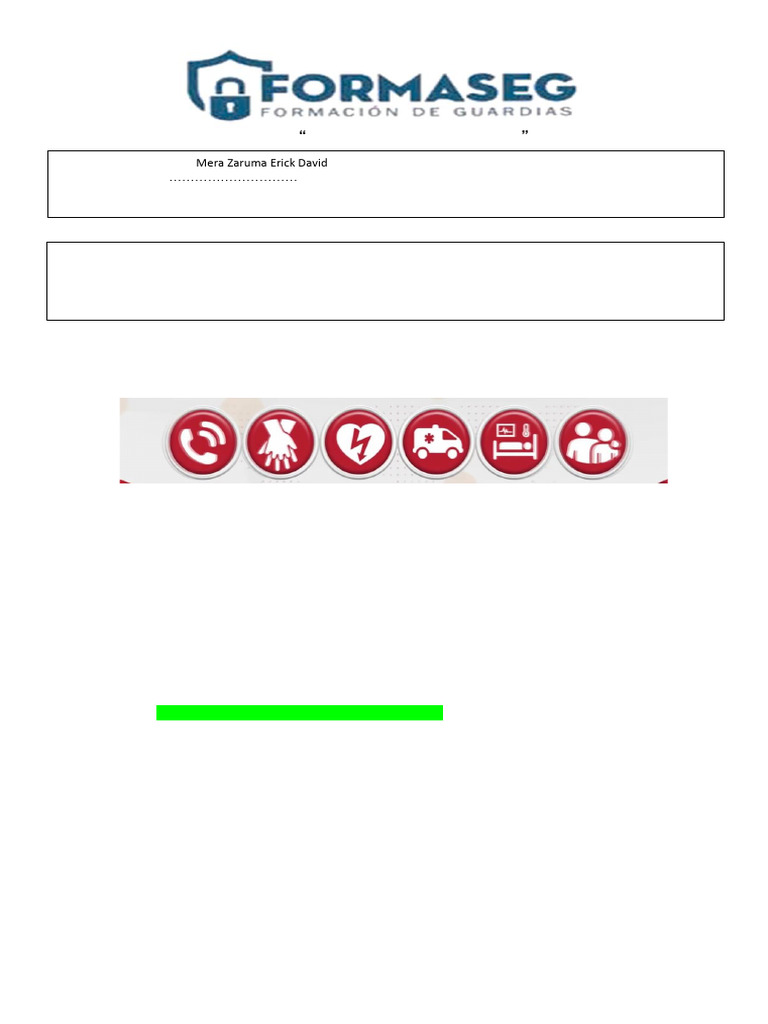 Taller de Seguridad Erick Mera | PDF | Reanimación cardiopulmonar ...