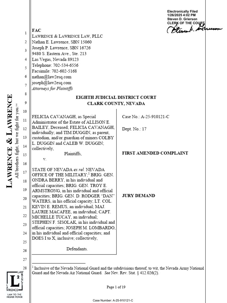Allison Bailey Family Lawsuit | PDF | Damages | Justice