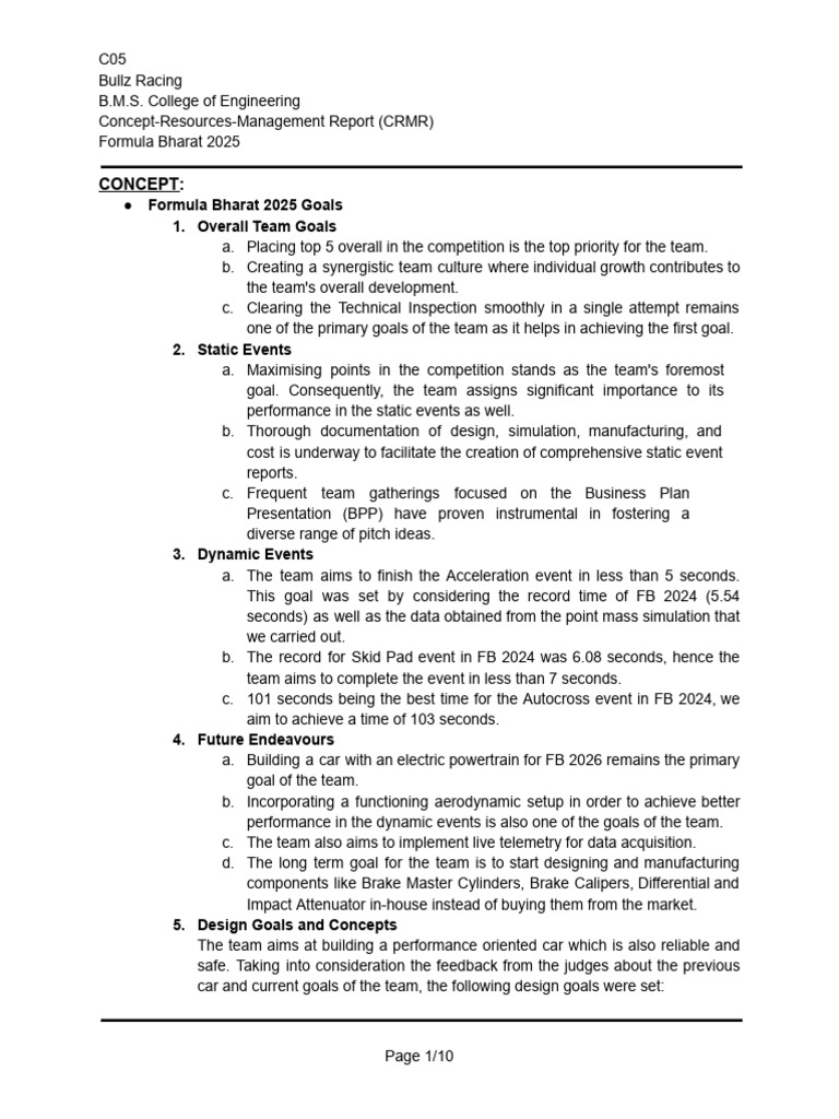 C05 BullzRacing CRMR 2025 V1 | PDF | Engines | Engineering