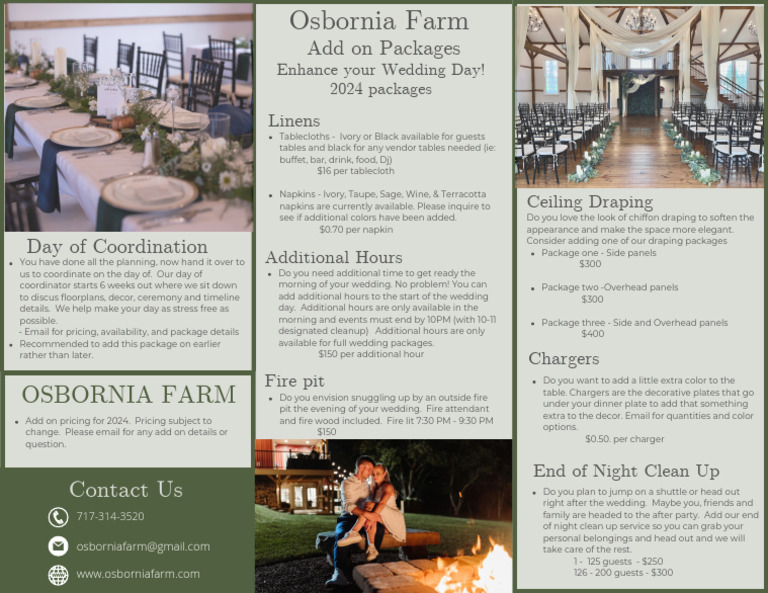 Osbornia Farm 2024 Add Ons | PDF