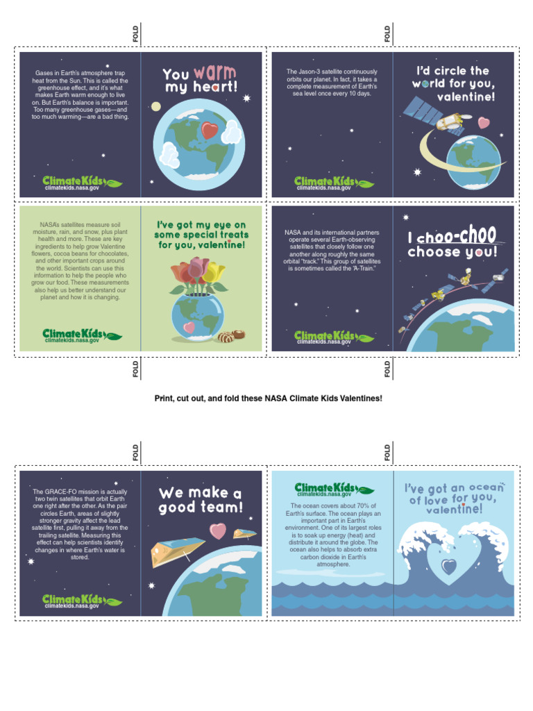 Climate Kids Valentines | PDF | Earth | Greenhouse Effect