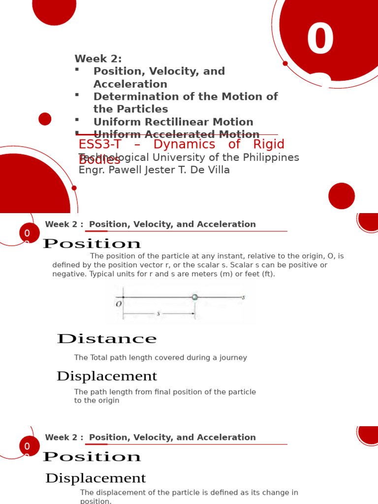 Rigid Body Dynamics: Motion Basics | PDF | Acceleration | Velocity