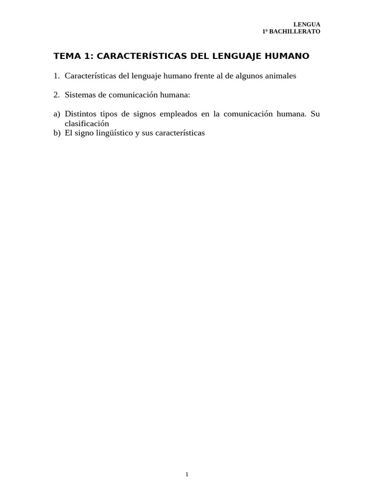 lenguaje humano (1) | PDF | Comunicación | Los símbolos