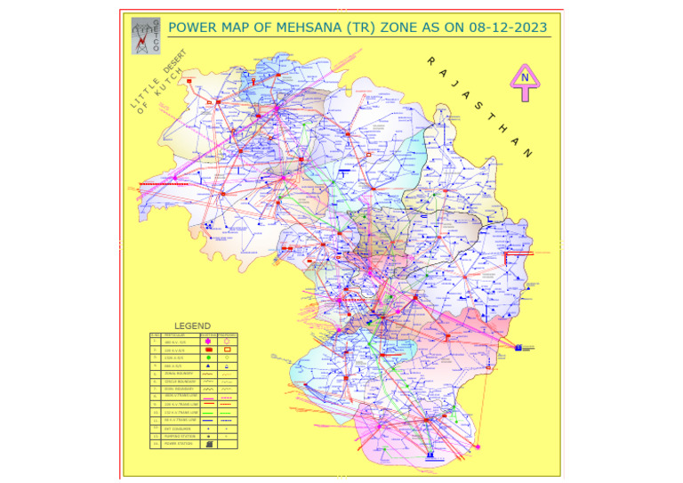 Mehsana Zone Map 08.12.2023 | PDF