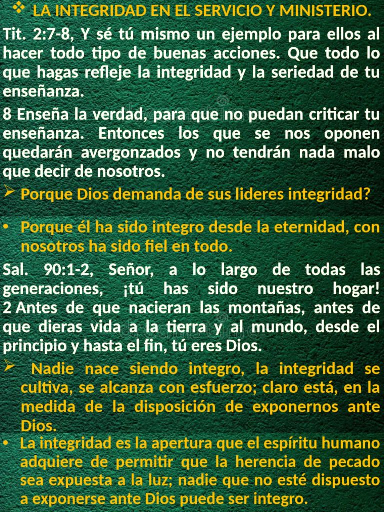 La Integridad en El Servicio Ministerial | PDF | Evangelio de Mateo | Jesús