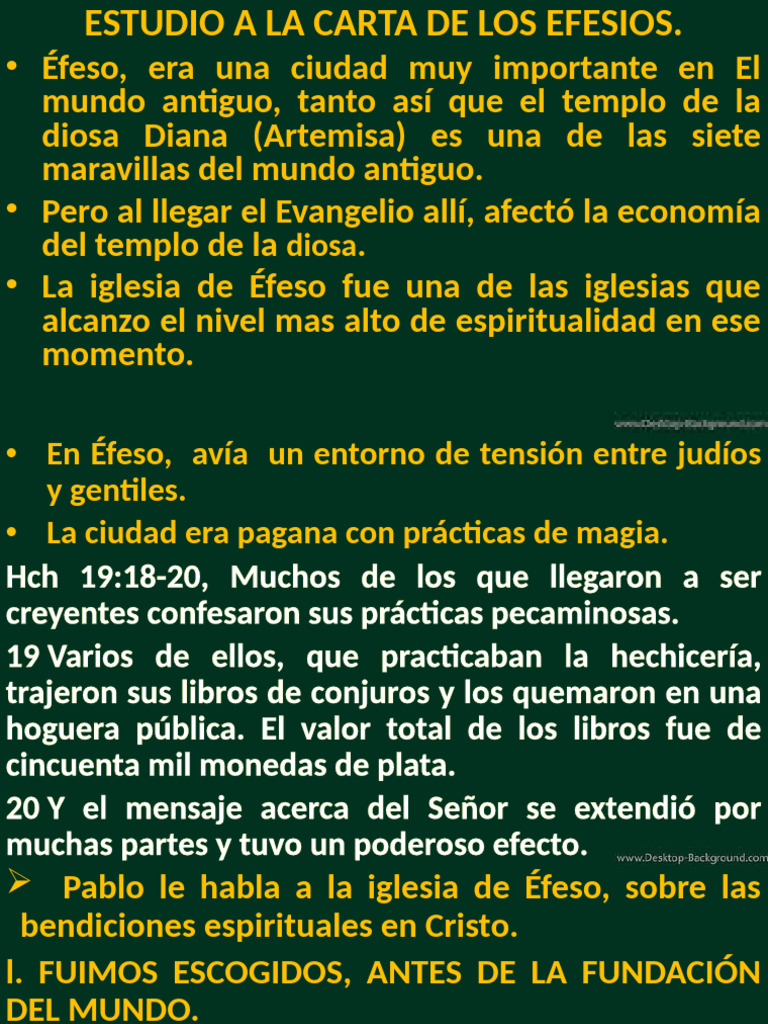 ESTUDIO A LA CARTA DE LOS EFESIOS | PDF | La resurrección de Jesús ...