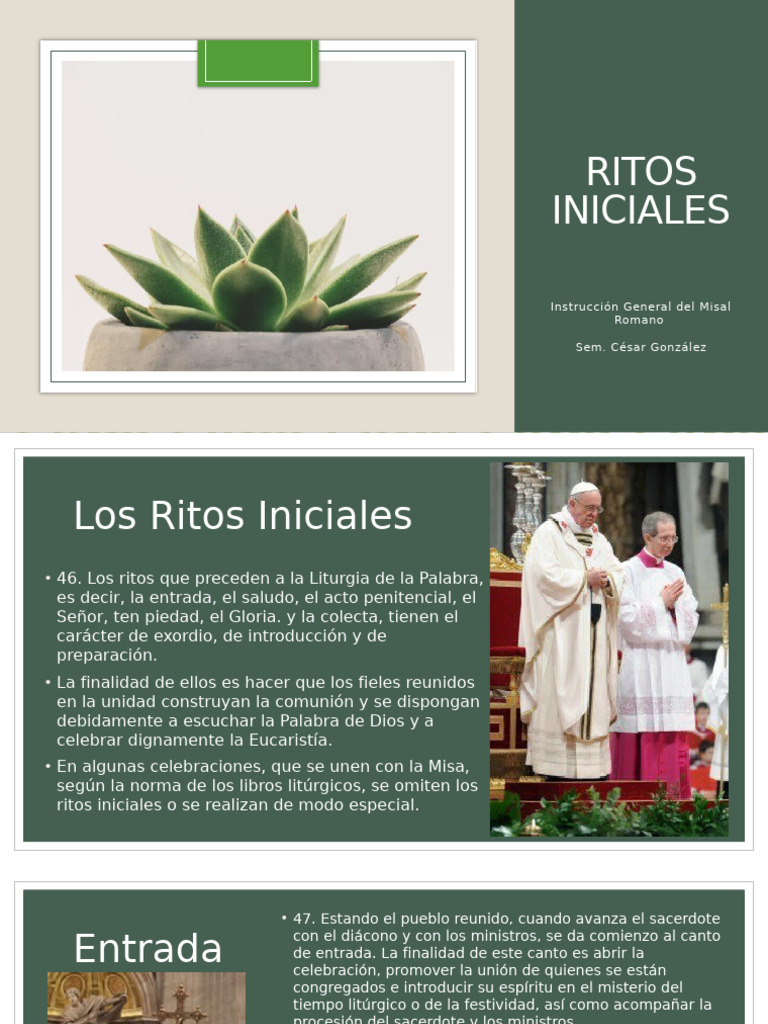Ritos Iniciales | PDF | Sermón | Adoración Cristiana Y Liturgia