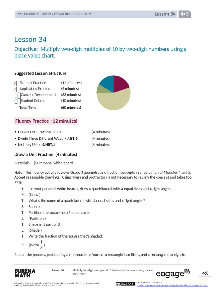 math-g4-m3-topic-h-lesson-34 | PDF | Multiplication | Area