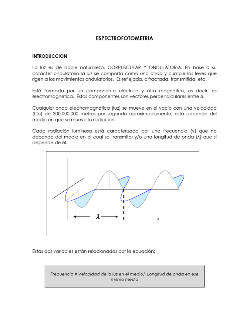 20242 ESPECTROSCOPIA | PDF | Radiación electromagnética | Ultravioleta