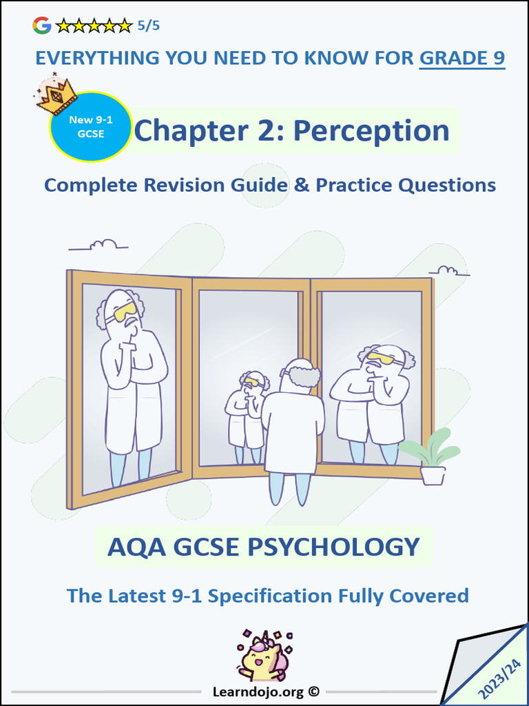 AQA GCSE Psychology: Perception Explained | PDF | Perception | Senses