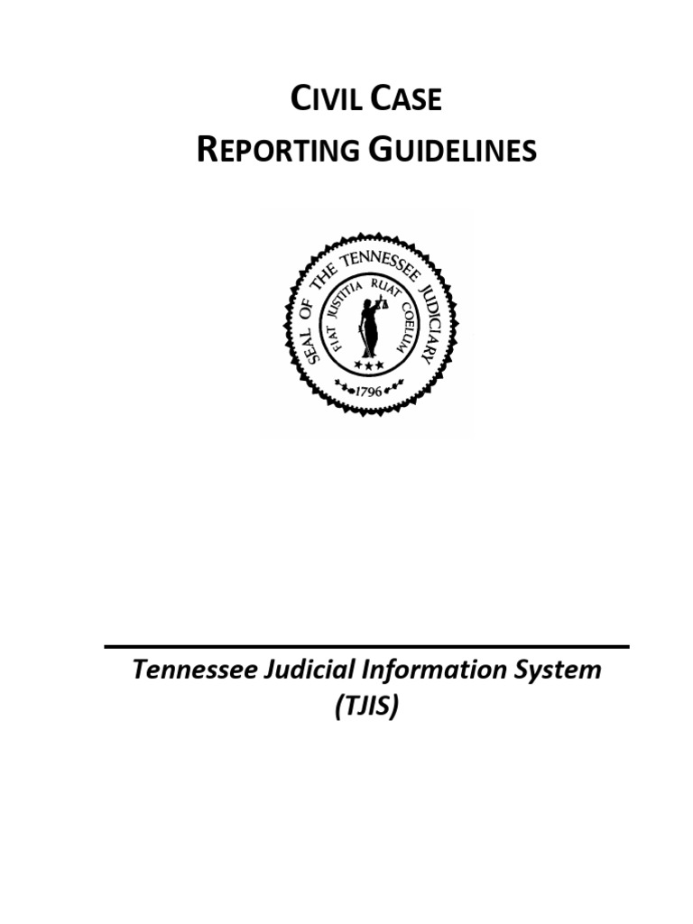 Civil Reporting Guidelines Manual 6 2021 | PDF | Conservatorship | Damages