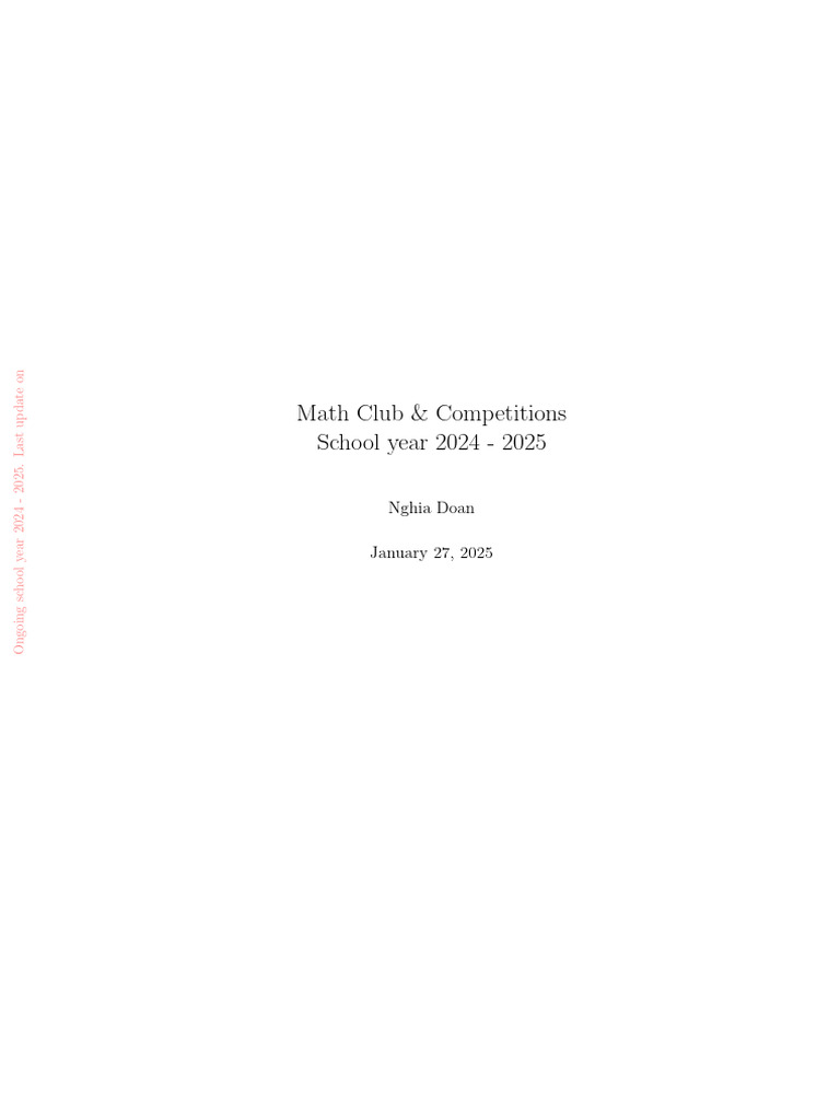 2024-2025-curriculum | PDF | Mathematics | Number Theory