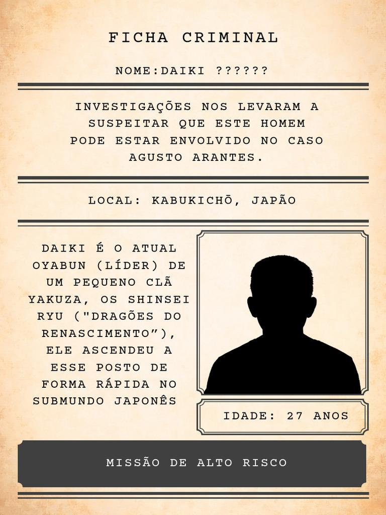 Ficha criminal 1 | PDF