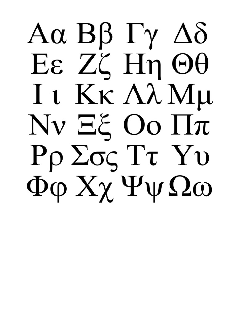 Alphabet Yunani | PDF