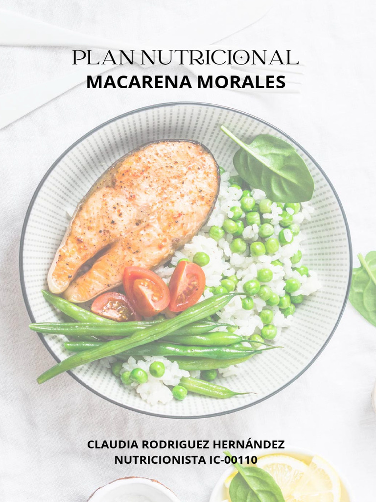 Dieta 1 MACARENA MORALES | PDF | ensalada | Alimentos