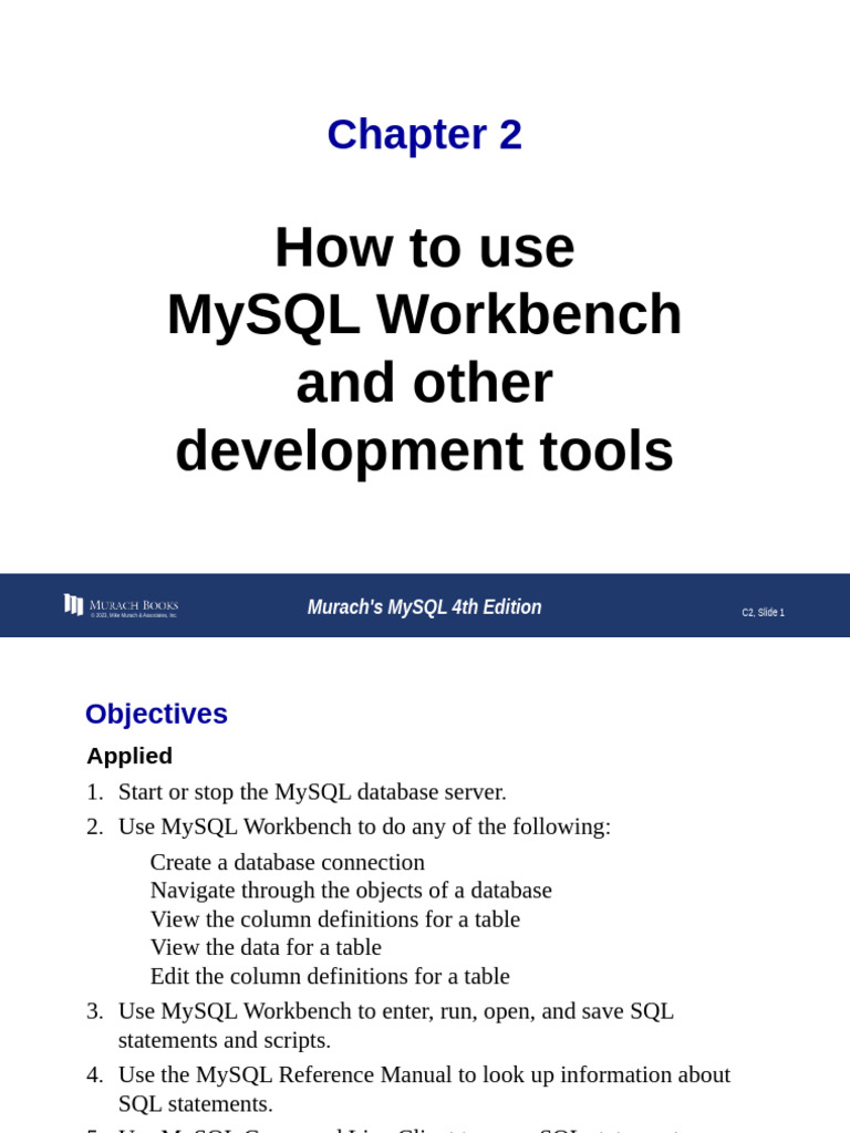 Chapter 2 slides | PDF | My Sql | Databases Chapter 2 slides | PDF | My Sql | Databases